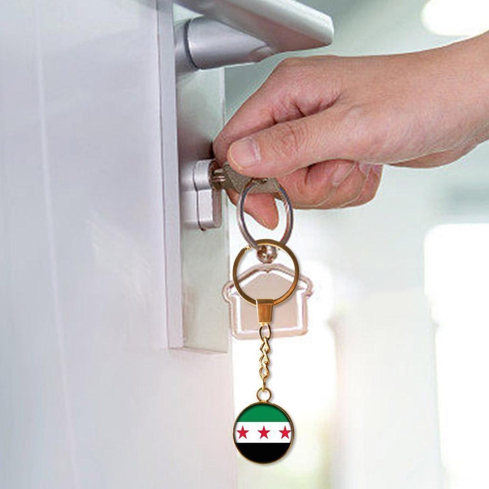 New Jewelry New Syrian Flag Necklace Fashion Bag Keychain Free Flag √ ...