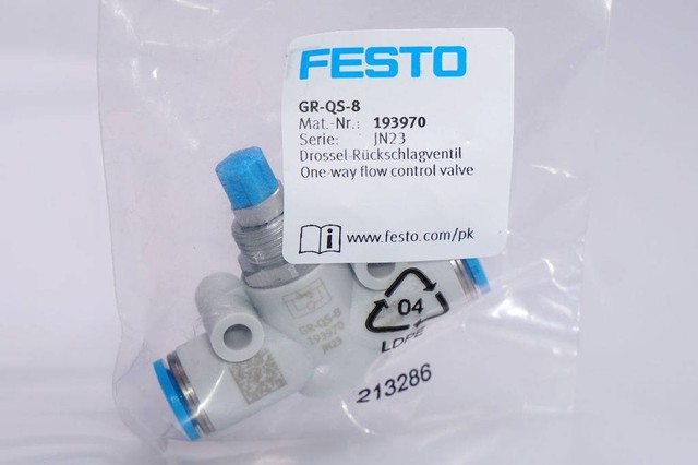 Festo Drossel-rÃ¼ckschlagventil Typ Gr-qs-8 -193970 online kaufen | eBay