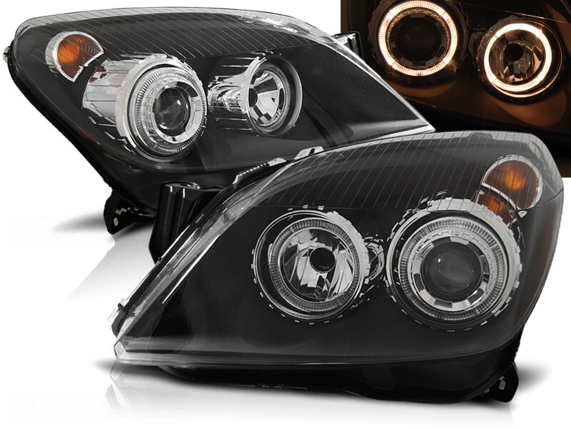 2004-2009 Opel Astra H Left Headlight Assembly HEADLIGHTS LPOP72 Halo ...