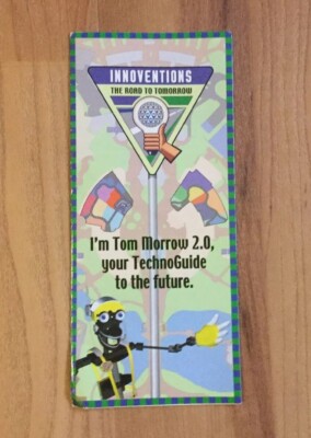 Epcot Innoventions East & West Fold Out Map Disney World Extinct ...