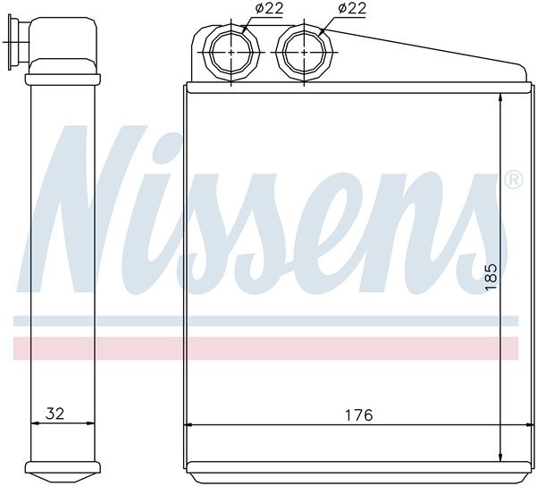 RADIADOR CALEFACCION VOLKSWAGEN GOLF V VI - OE: 1K0819031 / 1K0819031B ...