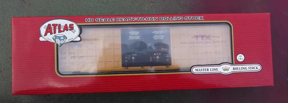 NEW Atlas HO 60' Gunderson 7550 DD Box Car CHOICE road/number UP TTX ...