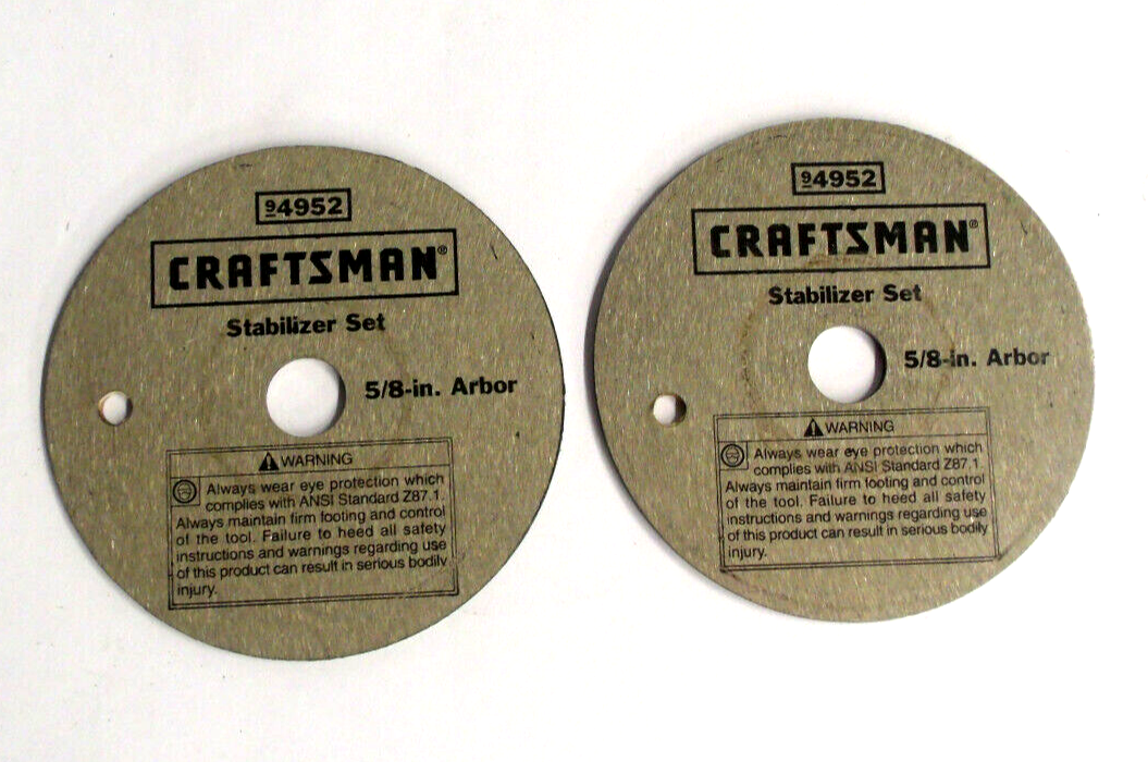 Craftsman 103 - 113 Saw Blade Stabilizer Set 9-4952 94952 4" Diameter 5 ...