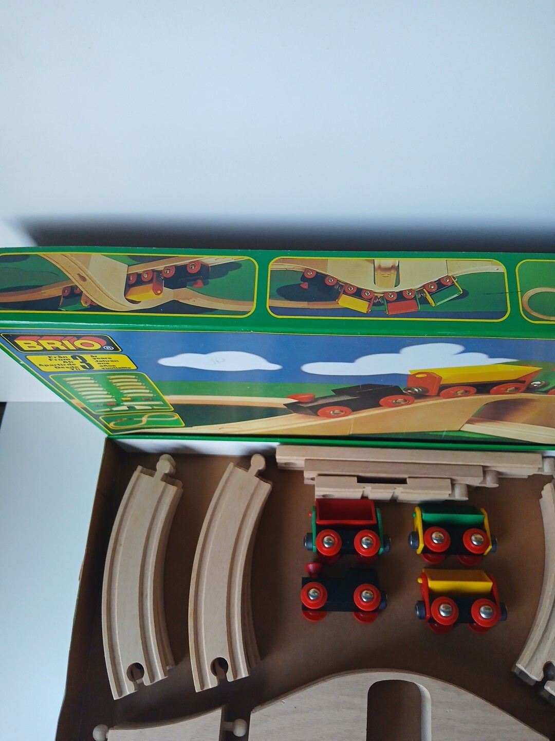 Vintage BRIO Wooden Train Set 100 Complete Made in Sweden Figure 8 Wood ...