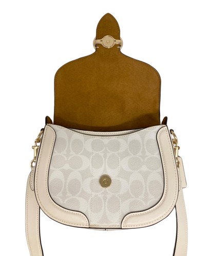 COACH Model Number C2806 Signature Canvas Shoulder Bag Brown Black ...