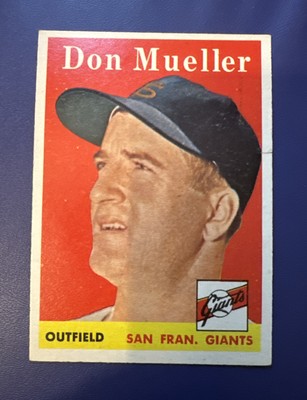 1958 TOPPS #253 DON MUELLER SAN FRANCISCO GIANTS OUTFIELDER *FREE ...