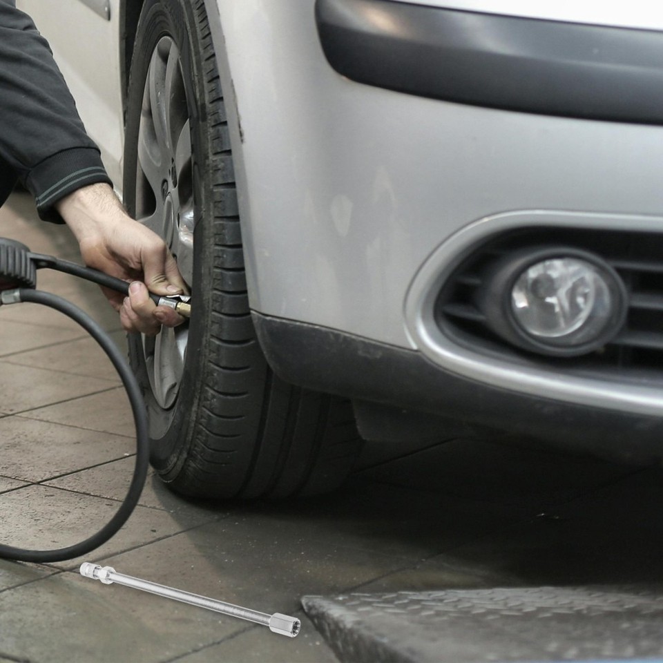 Tire Inflation Lever Valve Stem Extenders Extension Rod Inflator Tube ...