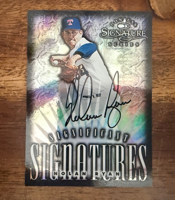 1998 Donruss Signature Significant Signatures Nolan Ryan #/2000 ...