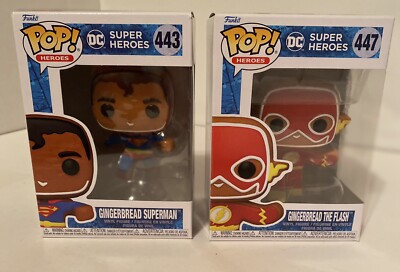Funky POP! HEROES Gingerbread Superman & Gingerbread The Flash #443 ...