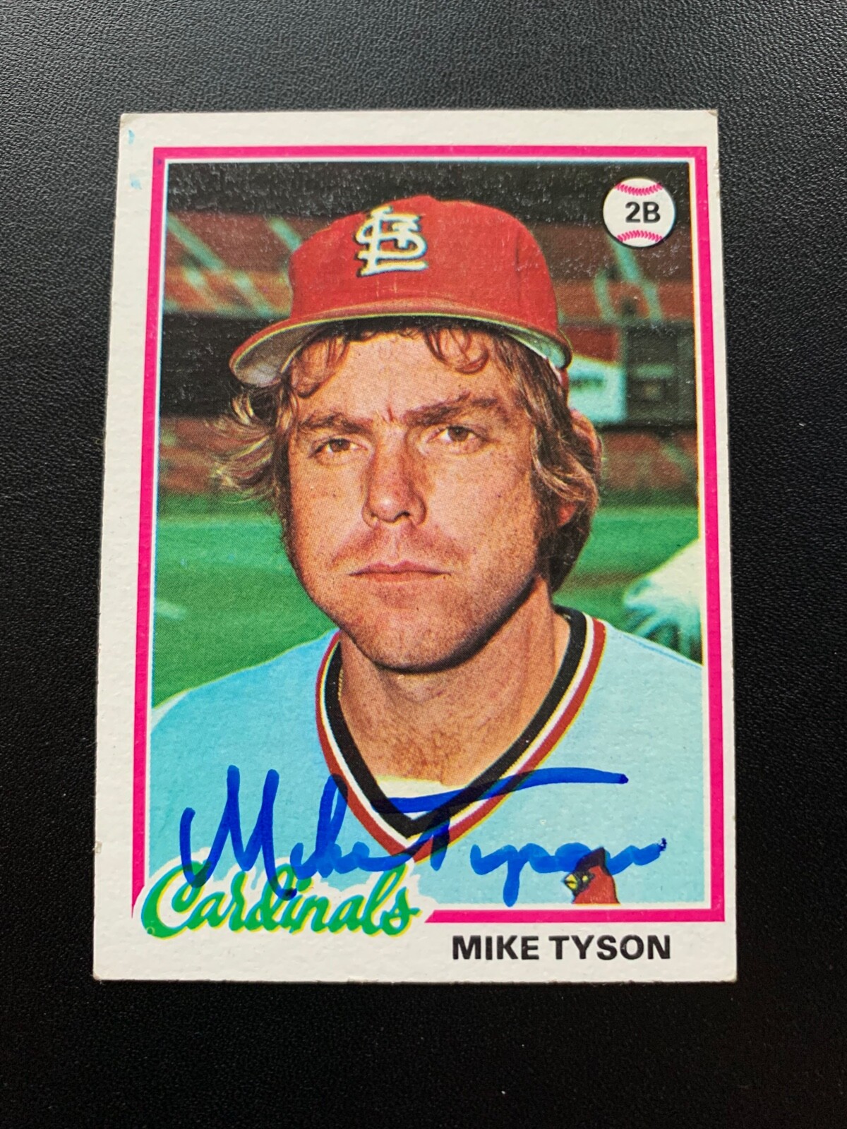 Mike Tyson Signed 1978 Topps #111 Card St. Louis Cardinals Autograph ...