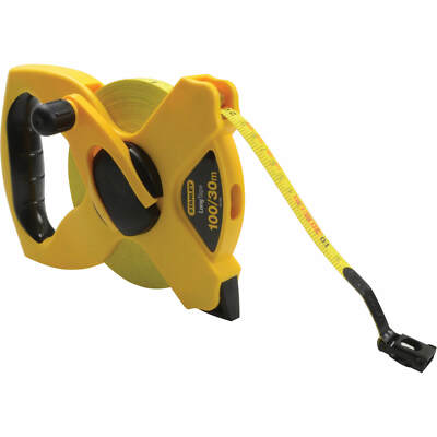 Stanley Open Reel Fibreglass Tape Measure Imperial & Metric 100ft / 30m ...