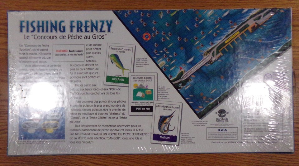 1995 FISHING FRENZY THE TOURNAMENT SPORT FISHING GAME FRENCH VERSION ...