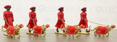 BRITAINS #40187 HUNTING CHEETAHS - INDIAN DELHI DURBAR -RARE 8 FIGURE ...