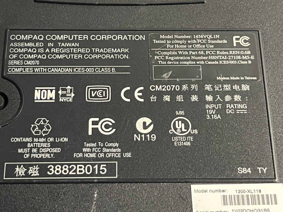 Compaq Presario 1200 Retro Vintage Windows 98 Laptop AS IS | eBay