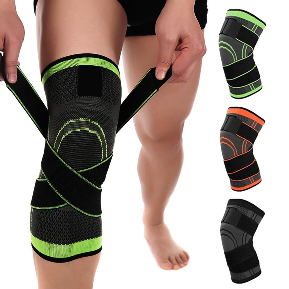 1PC Knee Support Pad Elastic Compression Sleeve Sport Training Brace ...