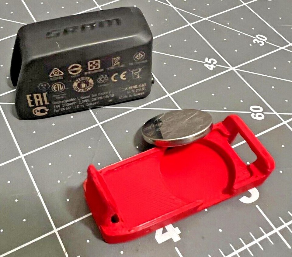 SRAM AXS Battery Buddy Ride Saver 3D printed Battery Cover Coin Cell ...