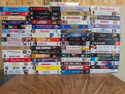 65+ VHS Tapes Movies Lot Action Adventure Comedy 80s 90s 2000s | eBay