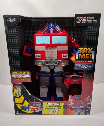 Transformers Optimus Prime Auto Converting RC Remote Control Toy New ...