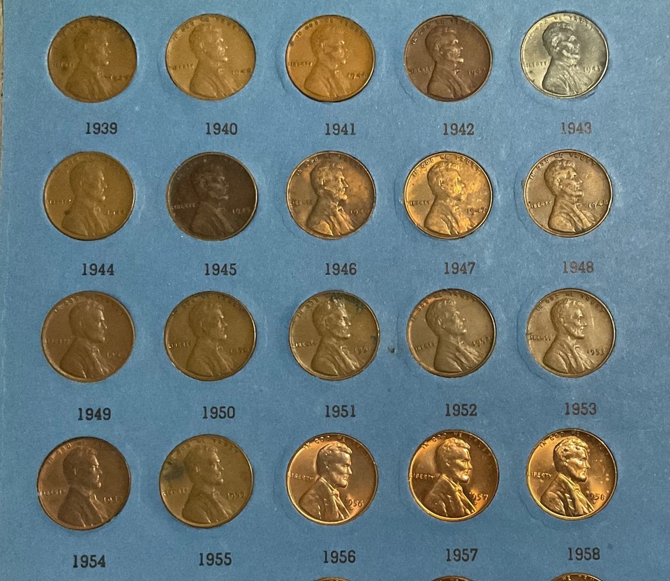 Lincoln Cent Collection in Whitman Book Coins 1909-1977 plus extra | eBay
