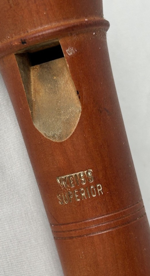 Weiss Superior Wooden Recorder Vintage West German Instrument Music ...