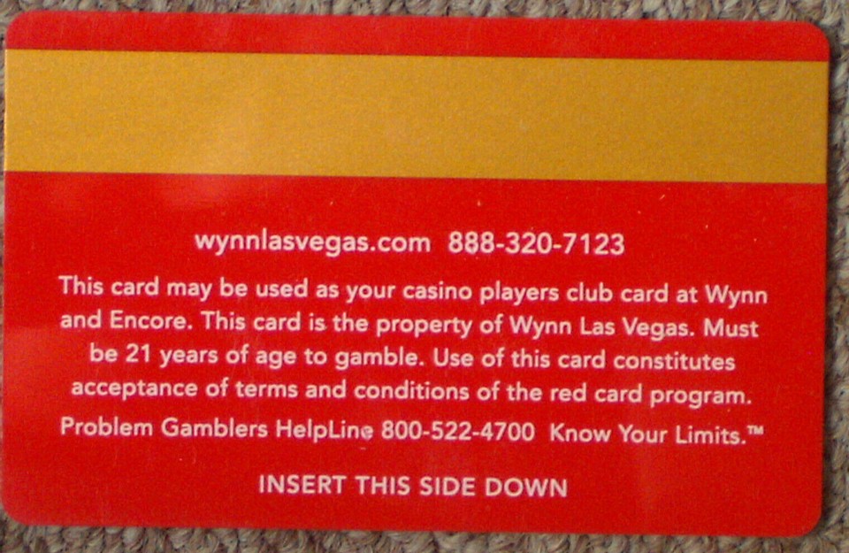 Vintage Wynn Hotel Casino Las Vegas Players Club Card | eBay