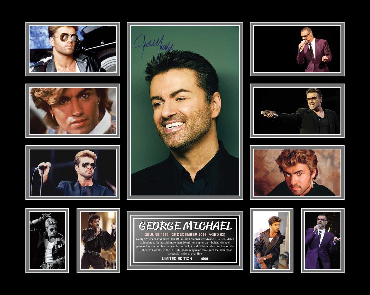 GEORGE MICHAEL RIP SIGNED LIMITED EDITION FRAMED MEMORABILIA | eBay