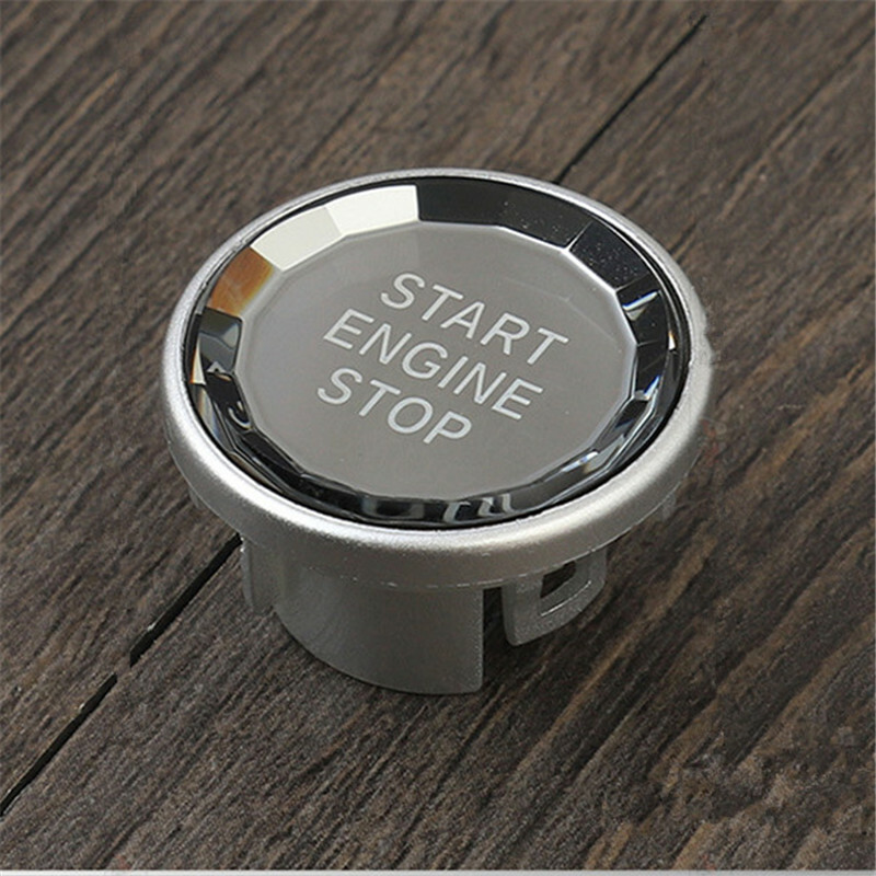 Silver Crystal Car Engine Start Stop Button Switch Trim For Jaguar XE ...