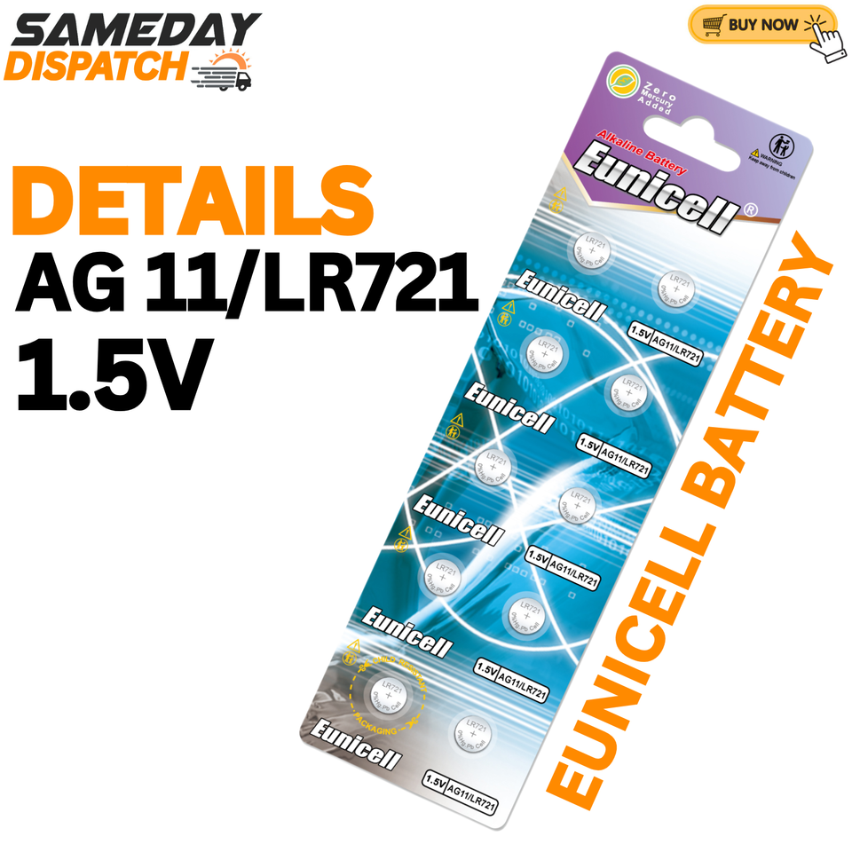 AG13 AG12 AG10 AG4 AG3 AG1 AG0 Eunicell LR44 LR43 LR41 Alkaline 1.5v ...