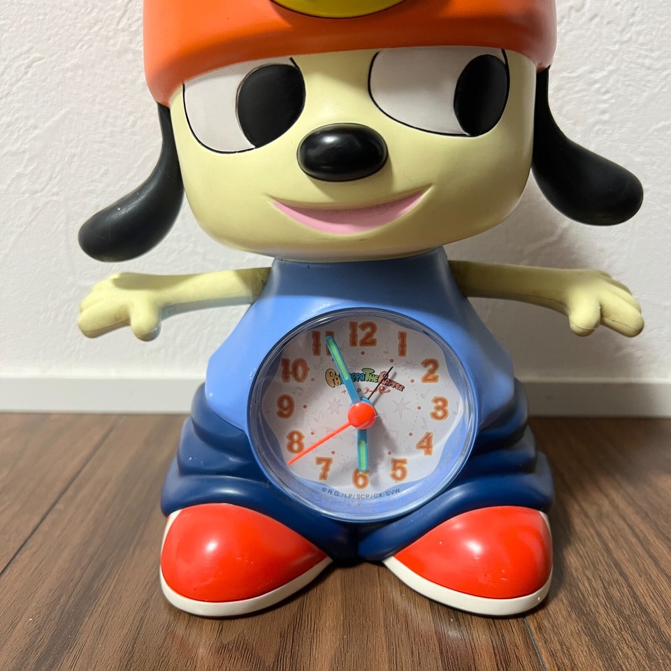 PaRappa the Rapper Alarm clock Figure Quartz Rhythm 24cm From Japan ...