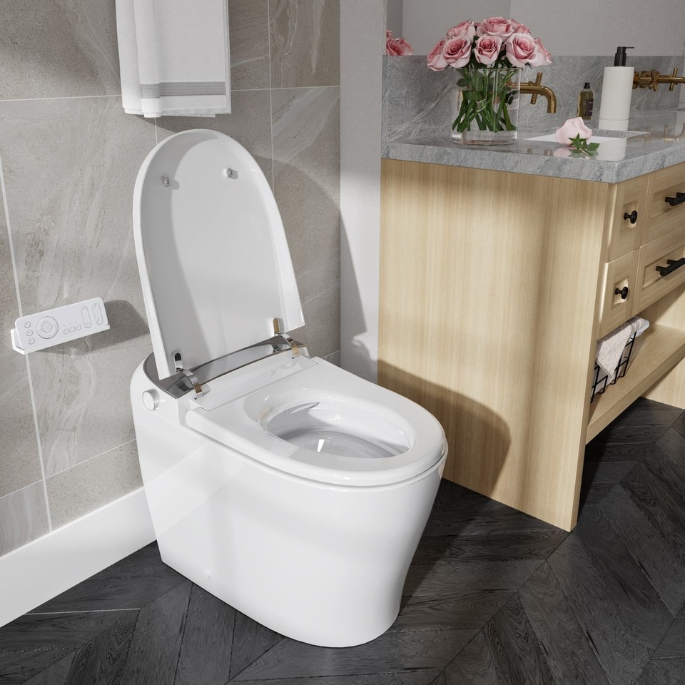 HOROW Bidet Smart Toilet W/ Heat Seat Auto Flush Dryer LED display | eBay