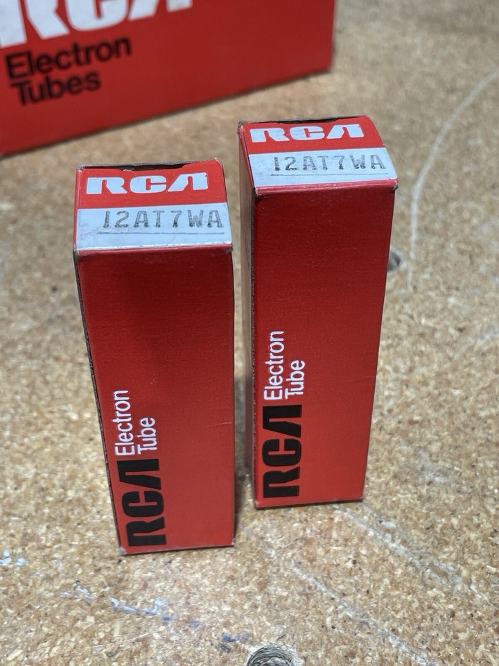 2 NOS NIB RCA 12AT7WA / 12AT7 Audio Vacuum Tubes USA Made (Many ...