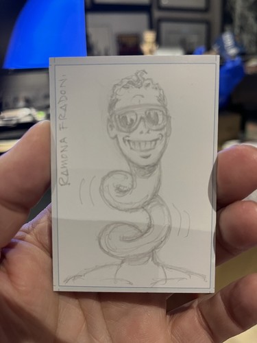 Ramona Fradon Plastic Man Original Art Biography Trade Card DC Comics ...