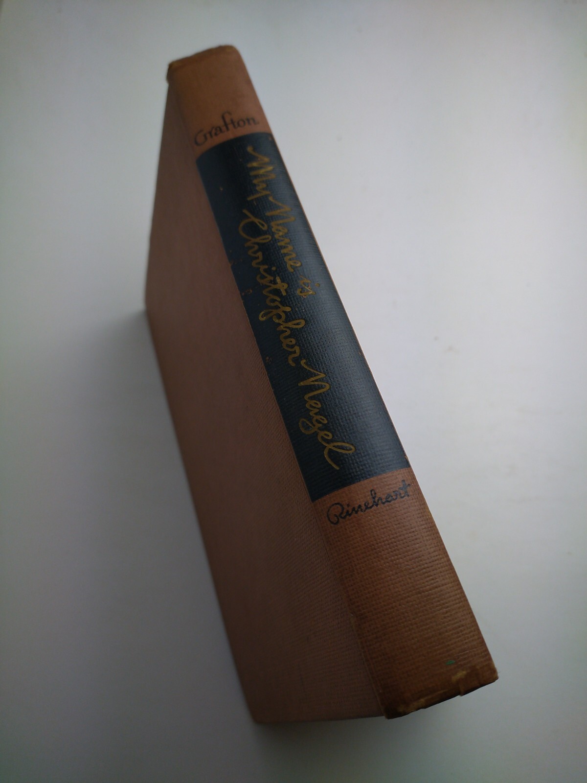 my name is christopher nagel by c.w. grafton 1926 or 1949 | eBay