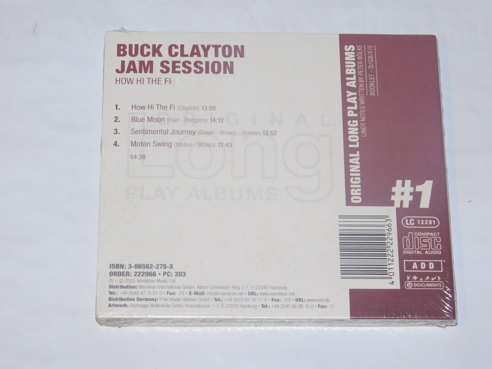 BUCK CLAYTON-JAM SESSION-HOW HI THE FI-RARE COLUMBIA SIDES-NEW IMPORT ...