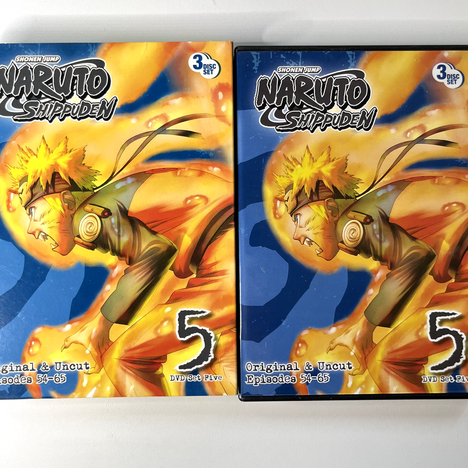 NARUTO Shippuden Anime DVD Box Set 5 - 3 discs - Episodes 54-65 | eBay