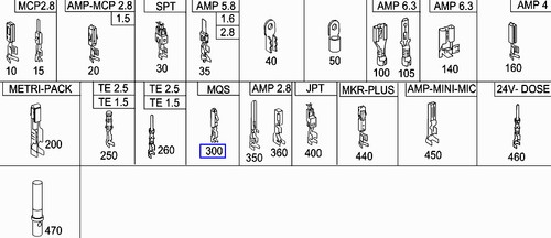 Mercedes Wiring Connector Plug Terminal Contact Pin A0135454626 ...