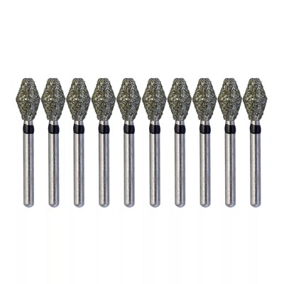 Dental Diamond Burs 811/038SC Barrel Shape Super Coarse Black FG High ...