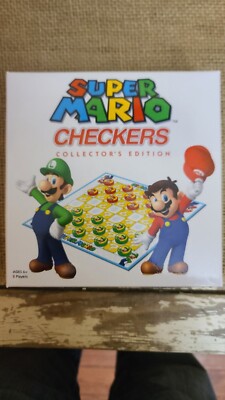 Super Mario Collector's Edition Checkers Game Complete Ex Cond In Box ...