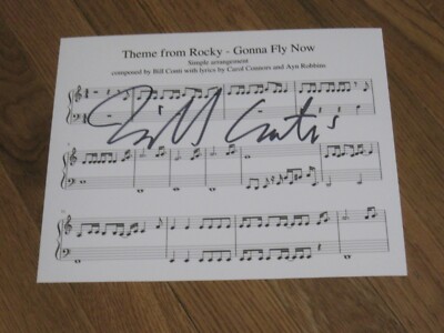 BILL CONTI Signed 8x10 MUSIC Photo ROCKY MOVIE COMPOSER SONGWRITER ...