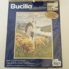 Bucilla Jesus Counted Cross Stitch Kit 42662 11x14 Greg Olsen Good ...