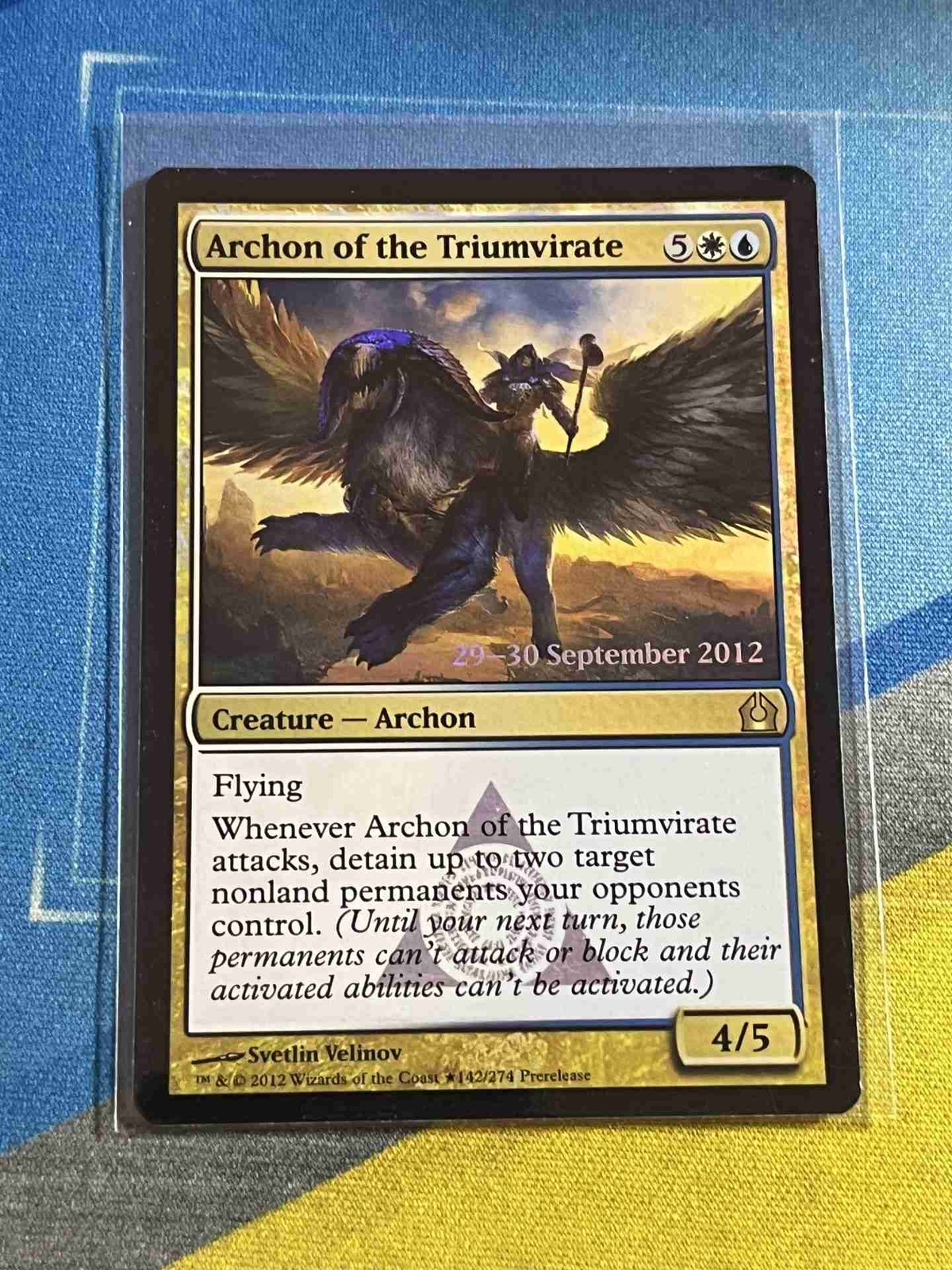 Magic Gathering MTG Return to Ravnica Prerelease ARCHON OF THE TRIUMVIRATE Foil | eBay