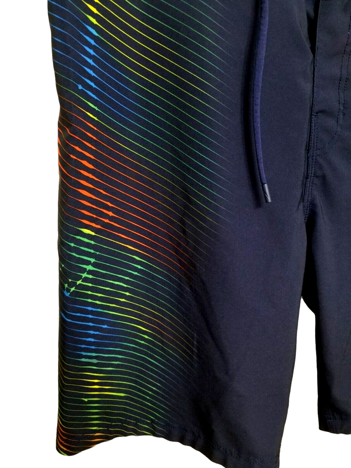 Speedo Multicolor striped Surf Board Men's shorts Size Large 34 x 10 ...