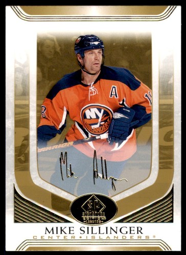 2020-21 SP Signature Edition Legends Gold Foil #257 Mike Sillinger New ...