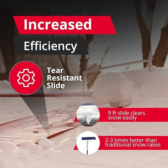 OPEN BOX | SnowPeeler Premium Roof Rake - 30 ft. Roof Snow Removal Tool ...