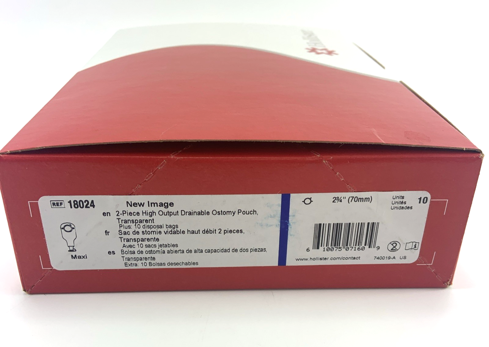 10 Hollister 18024 New Image Drainable Pouches 2 3/4" Flange Exp 2029 ...