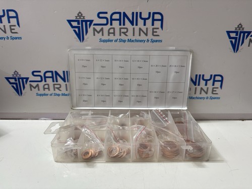 COPPER RING KIT CONTAIN 16 POPULAR SIZES, 220 PCS IMPA CODE: 813080A | eBay