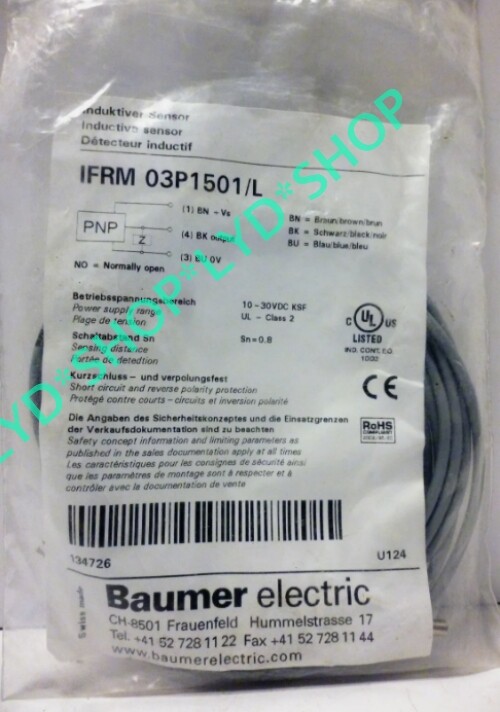 ONE NEW FOR Baumer IFRM 03P1501/L sensor proximity switch | eBay