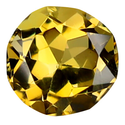 0.44 ct Dazzling Round Cut (5 x 5 mm) Tanzania Yellow Tanzanite Natural ...