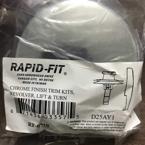 New Rapid-Fit Chrome Stopper Trim Kit Revolver, Lift &Turn Overflow ...
