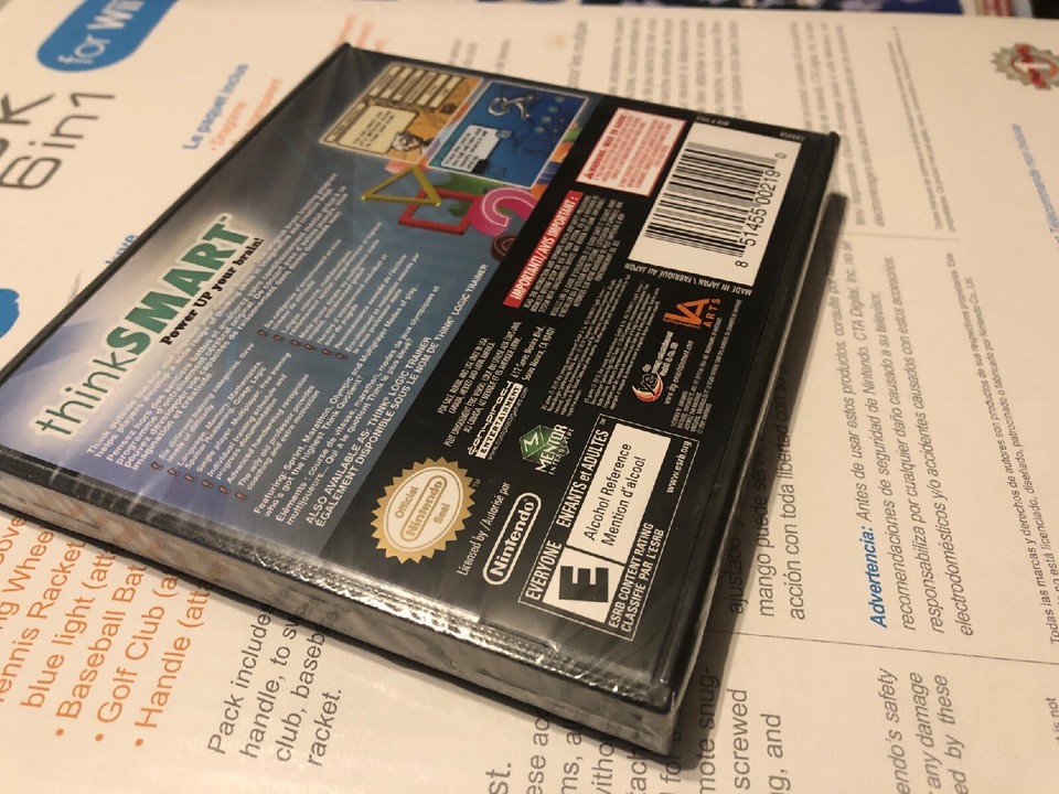 Think Smart Power Up Your Brain New Sealed Nintendo DS Game ...